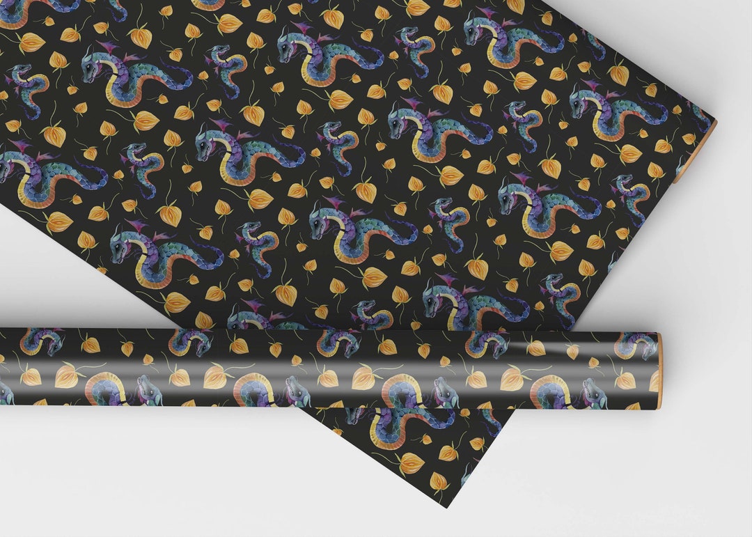 Chinese Dragon Gift Wrap - Etsy