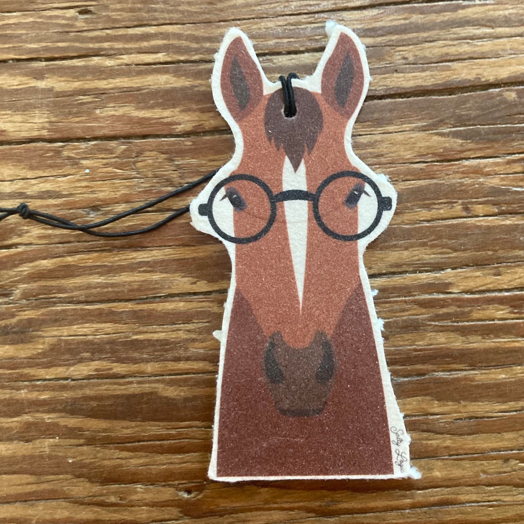 Sadie the Salty Sorrel - Red Horse With Glasses Freshie - Air Freshener ...