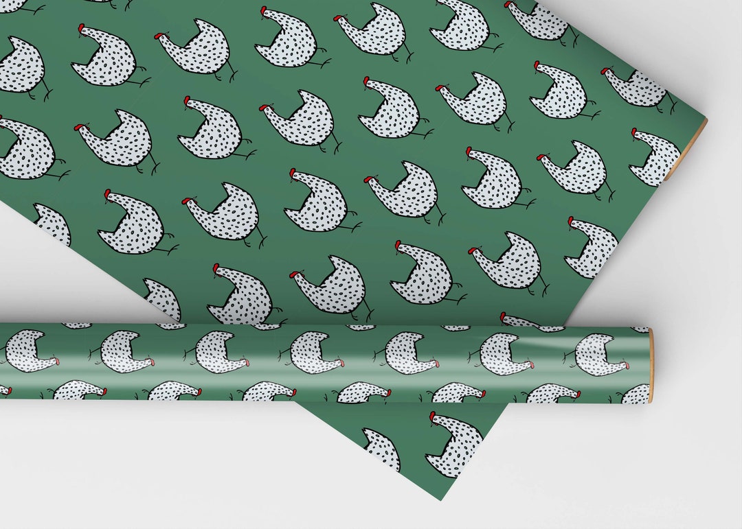 Spotted Chicken Gift Wrap - Etsy