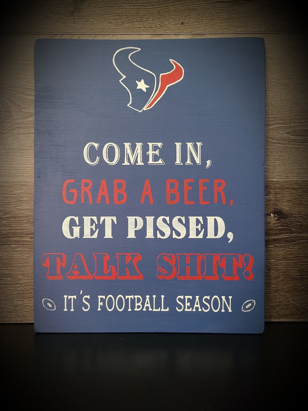 Houston Texans Hand Painted Game Day Sign - Etsy