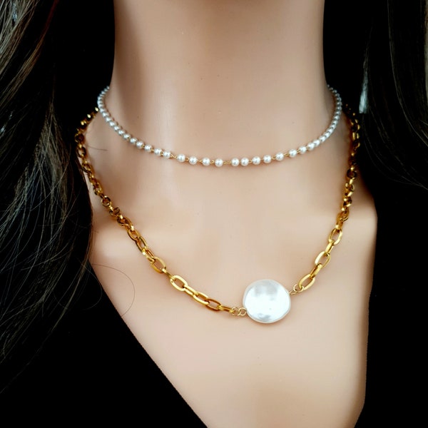 Collier de mariée perle - Etsy France