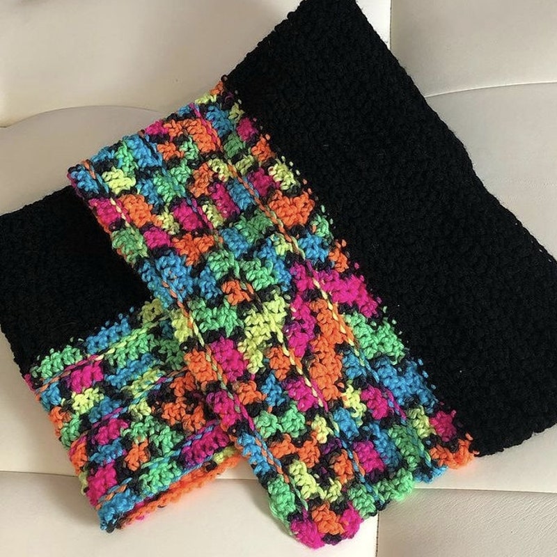 Neon Color Scarf - Etsy