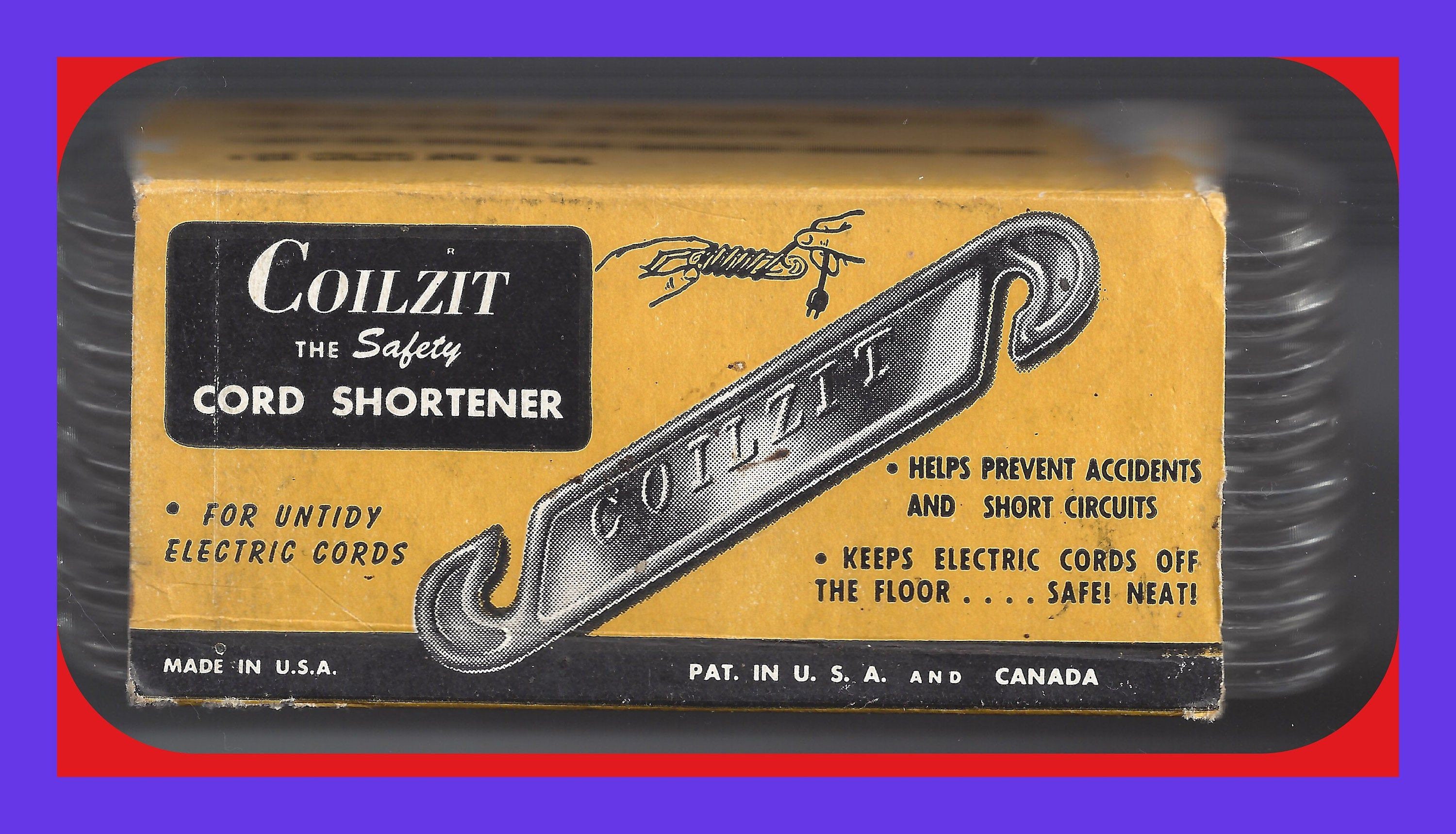 COILZITS Vintage Cord Shortener 1960s — Keeps Cords Safe & Neat ! - Etsy