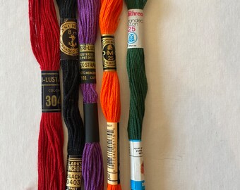 Craft Supplies & Tools Vintage PERI-LUSTA Floss Embroidery Cotton ...