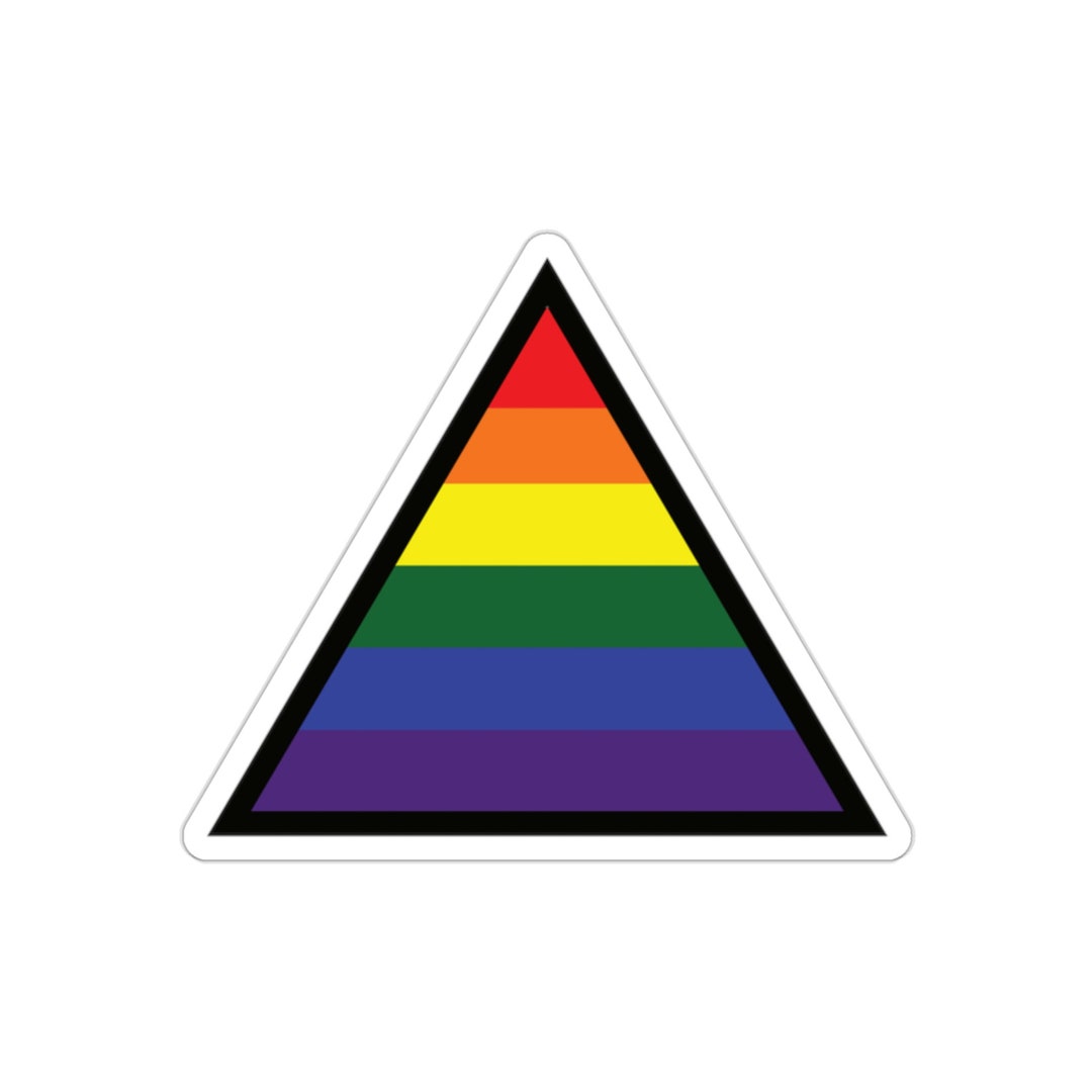 Rainbow Triangle Die-cut Stickers - Etsy