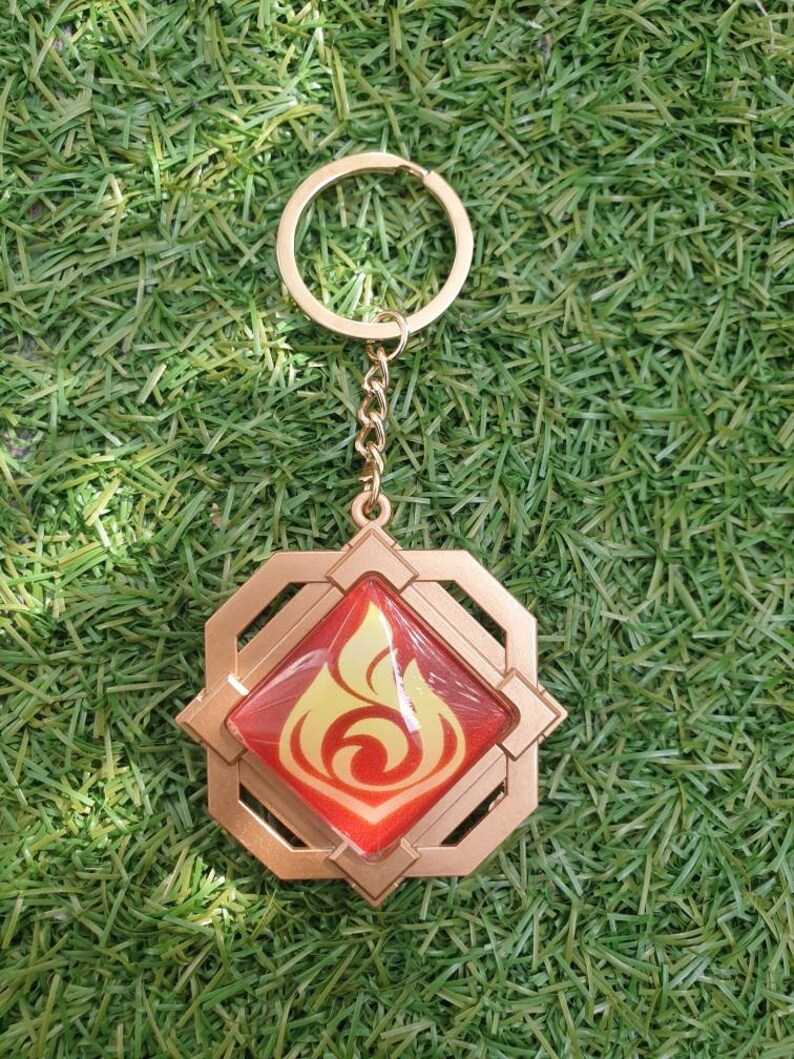 Genshin Impact Vision Keychain Monstadt Liyue Visions - Etsy