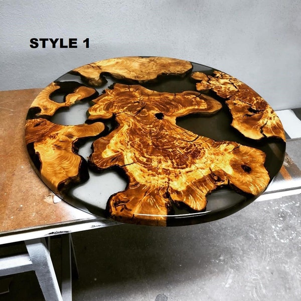 Live Edge Round Dining Table - Etsy