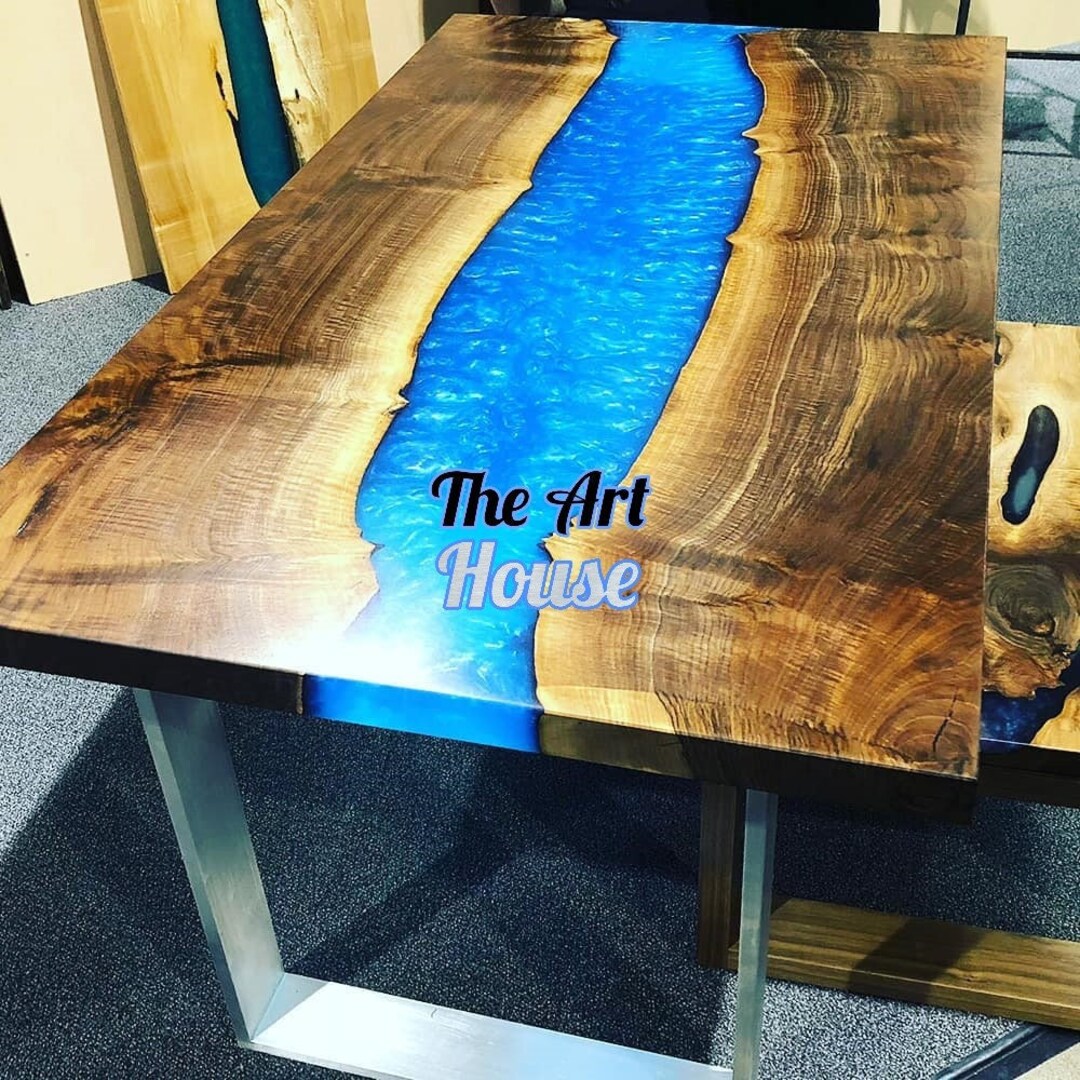 Epoxy Tisch, Esszimmer, Sofa, Beistelltisch, Mitteltisch Live Edge ...