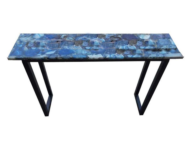 Blue Agate ,natural Handmade Console, Table , Center Sofa, Side, Table ...
