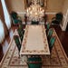 Taj Mahal Inspired Marble Inlay Table White Stone Tabletop With Red ...