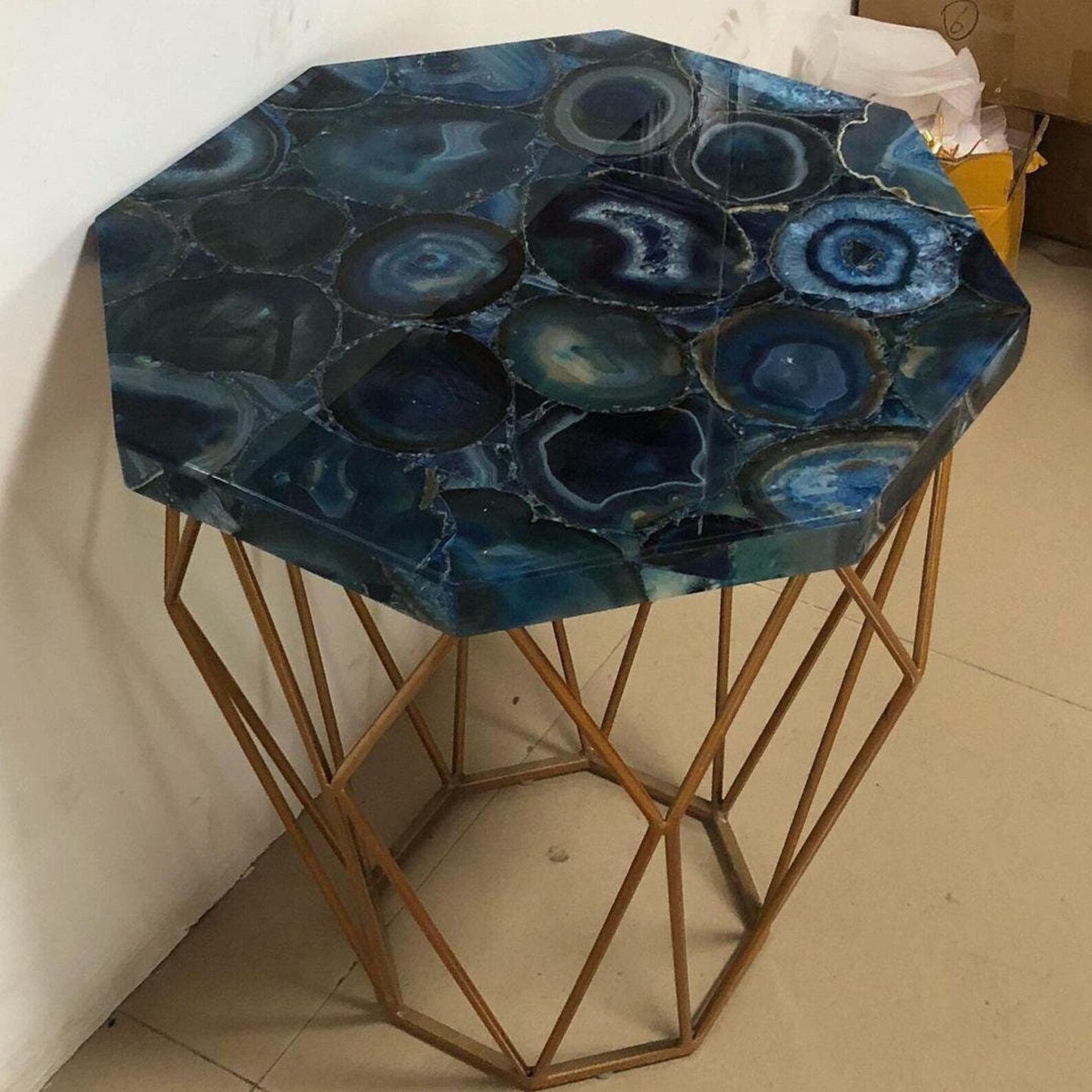 Agate Stone Table, Coffee, Dining, Center Table ,round Shape Agate ...