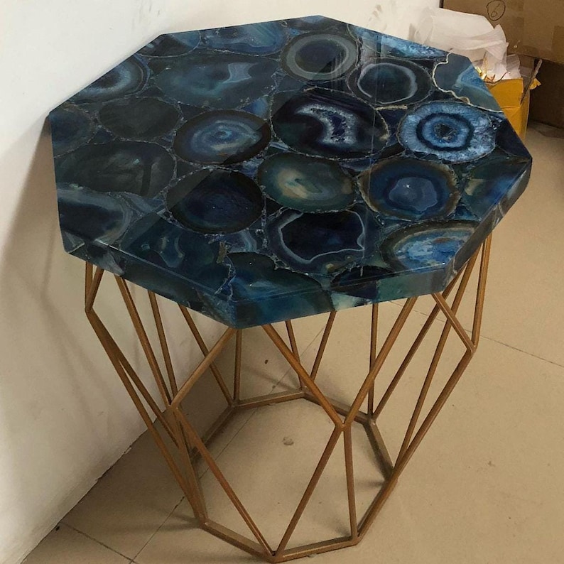 Agate Stone Table, Coffee, Dining, Center Table ,round Shape Agate ...