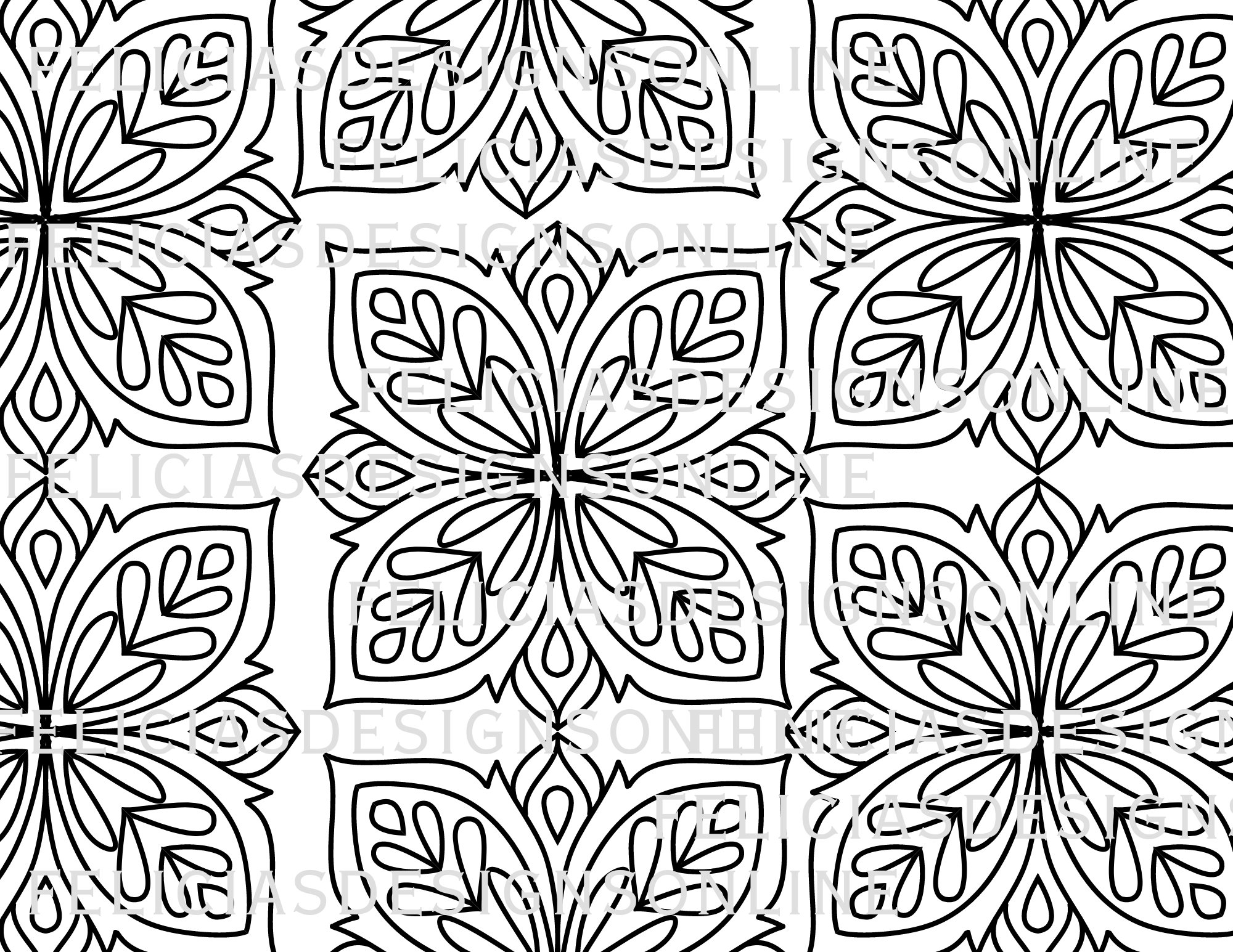 Mandala Magic Landscape Coloring Pages - Etsy