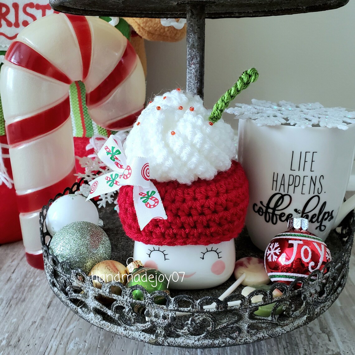 Fa La La Latte Marshmallow Mug Hat / Christmas / Coffee Decor - Etsy