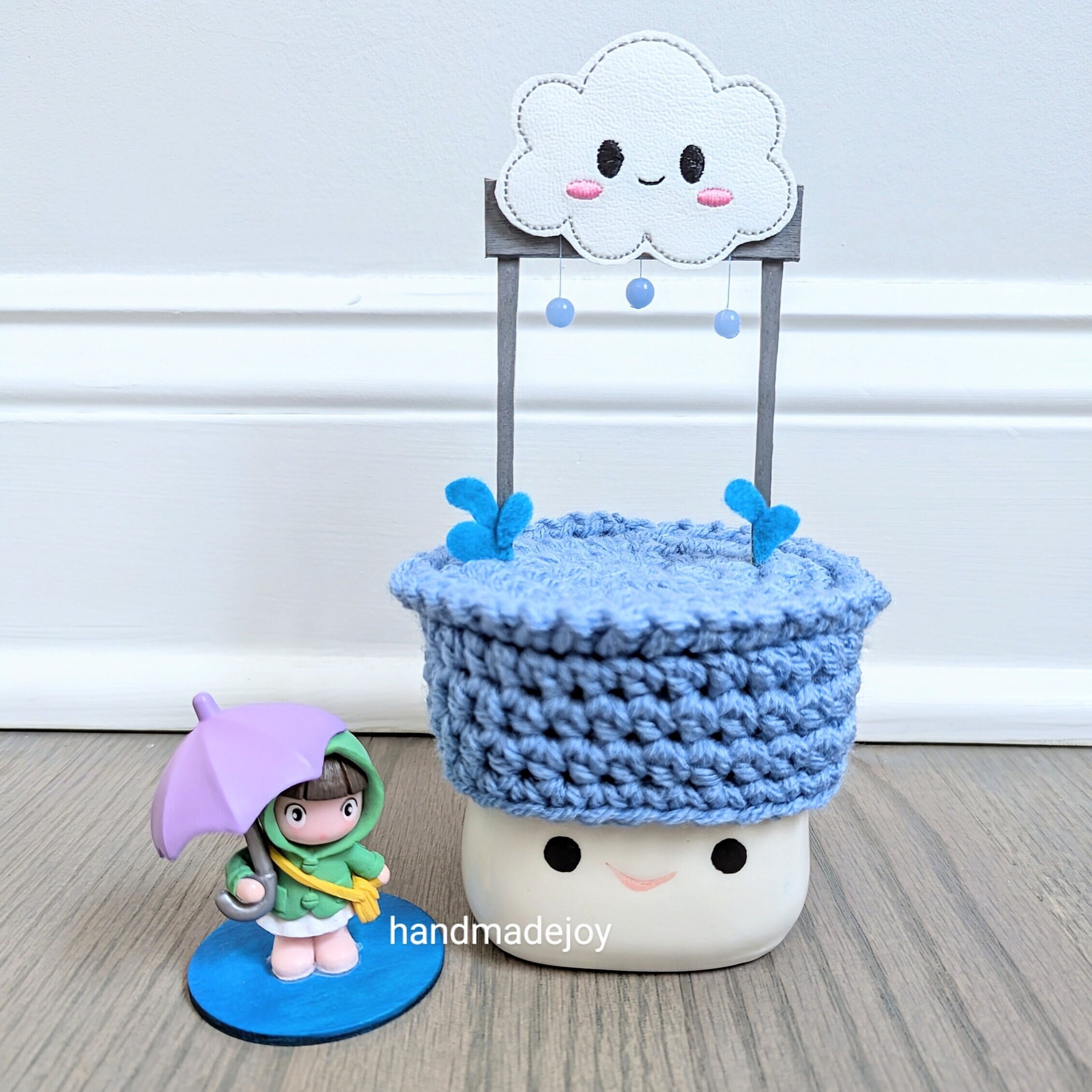 Rainy Day Marshmallow Mug Hat, Marshmallow Mug Topper, Rain Decor ...