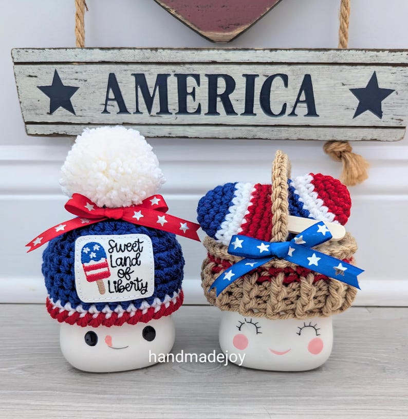 Popsicle Bucket Marshmallow Mug Hat, Land of Liberty Mug Hat, 4th of ...