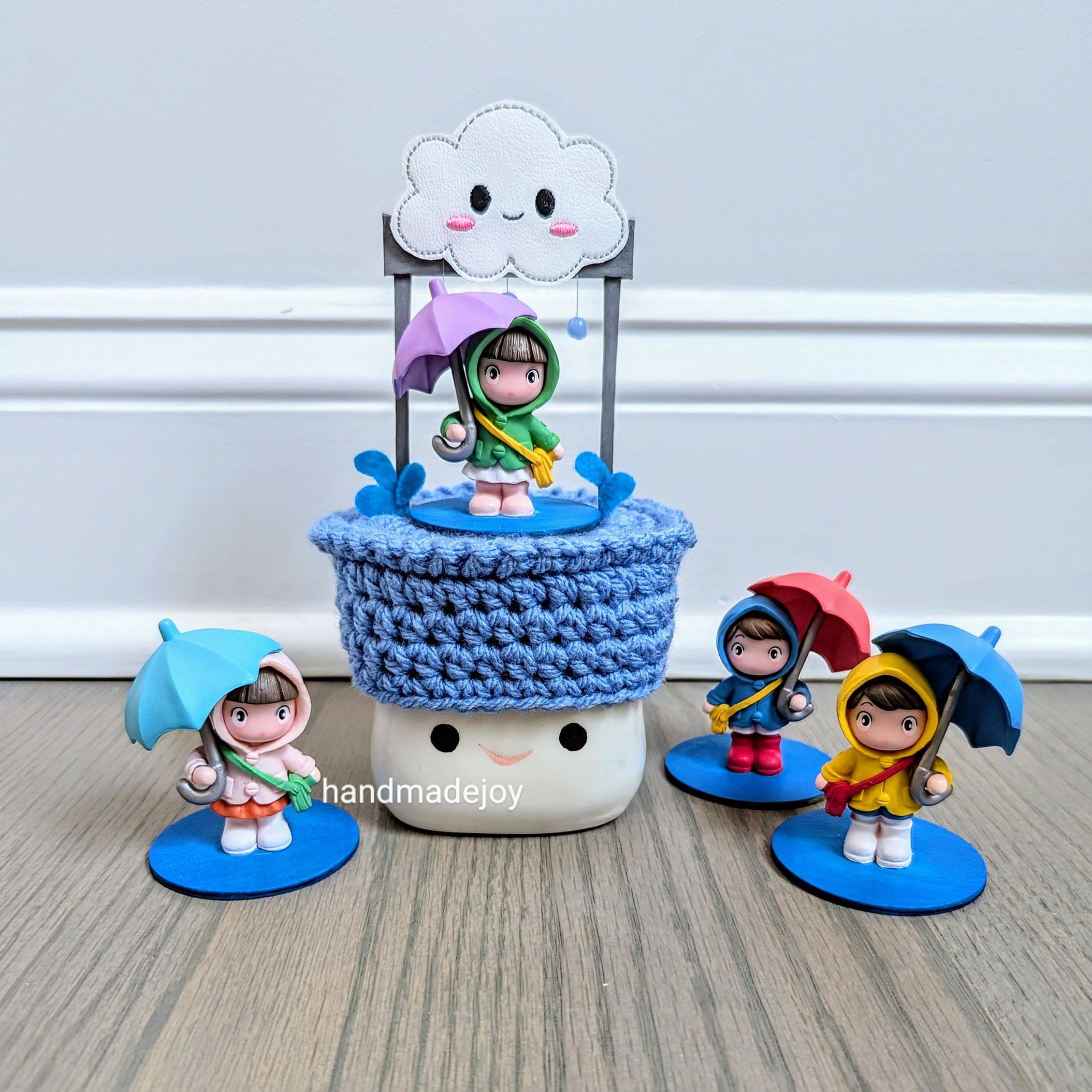 Rainy Day Marshmallow Mug Hat, Marshmallow Mug Topper, Rain Decor ...