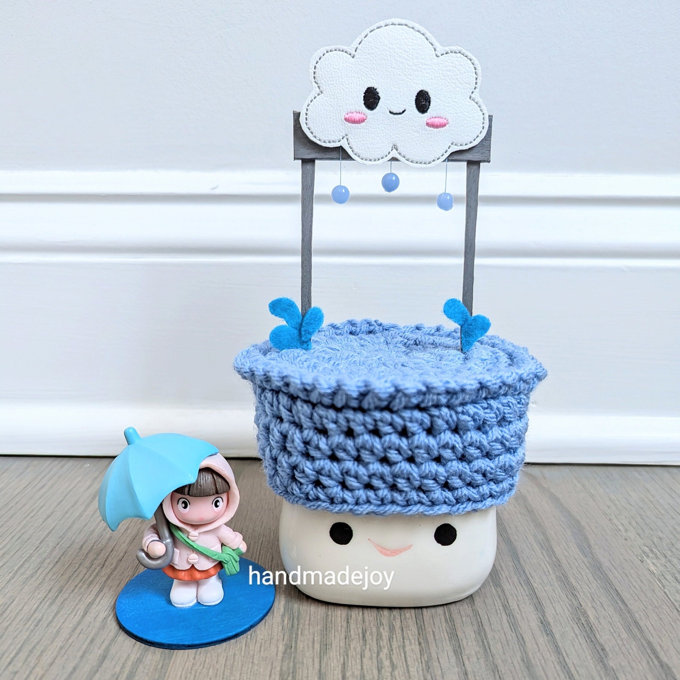 Rainy Day Marshmallow Mug Hat, Marshmallow Mug Topper, Rain Decor ...