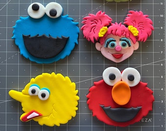 Fondant Monster Cake Toppers Monster Cake Fondant Monster Toppers ...