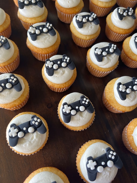 Game Controller Fondant Cupcake Toppers - Etsy