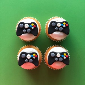 Game Controller Fondant Cupcake Toppers - Etsy