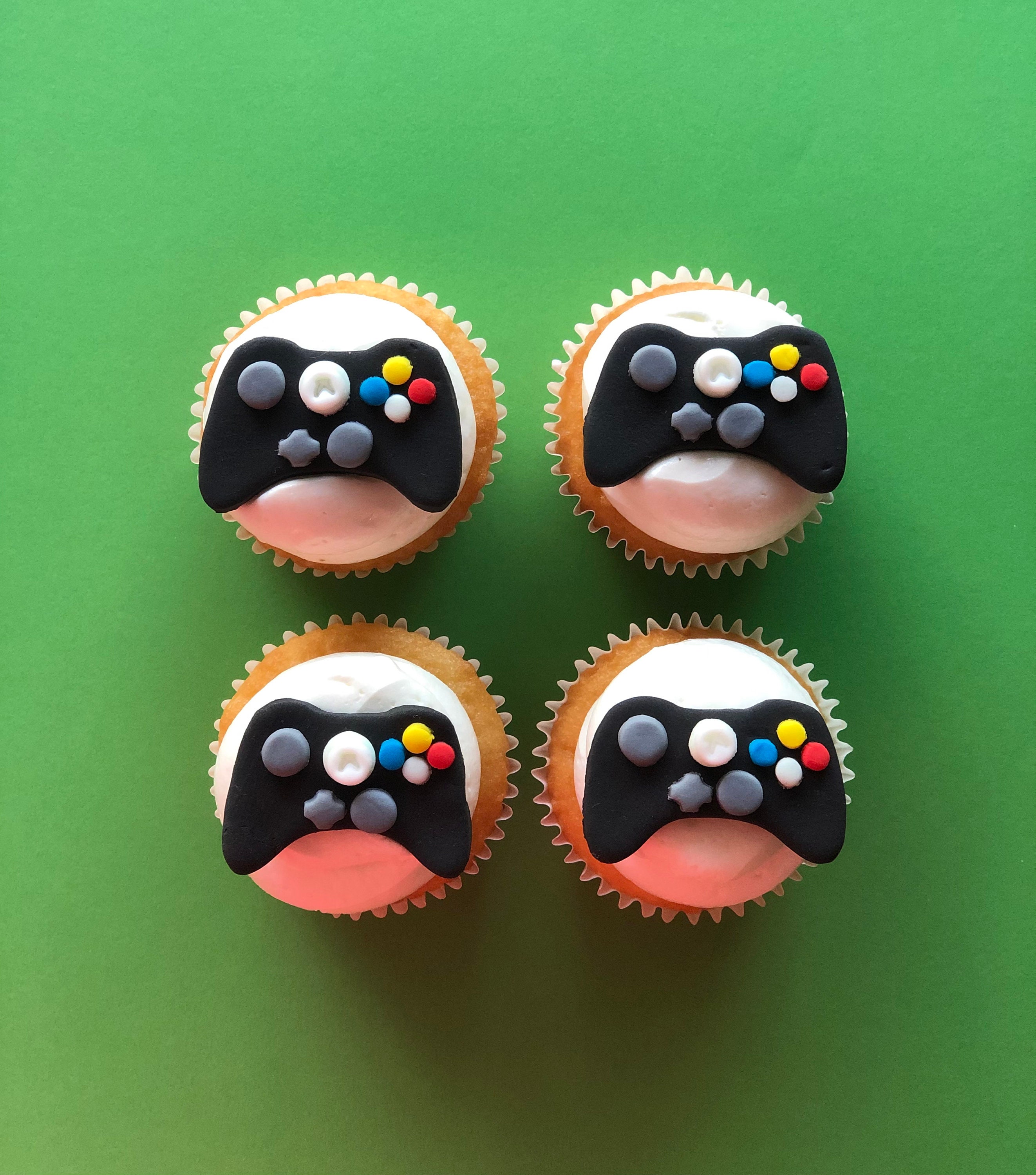 Game Controller Fondant Cupcake Toppers - Etsy