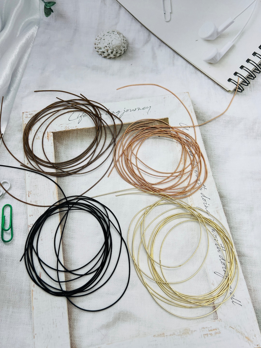 5g, French Wire, Stiff Wire, Embroidery Wire, Goldwork Wire, Cannetille ...