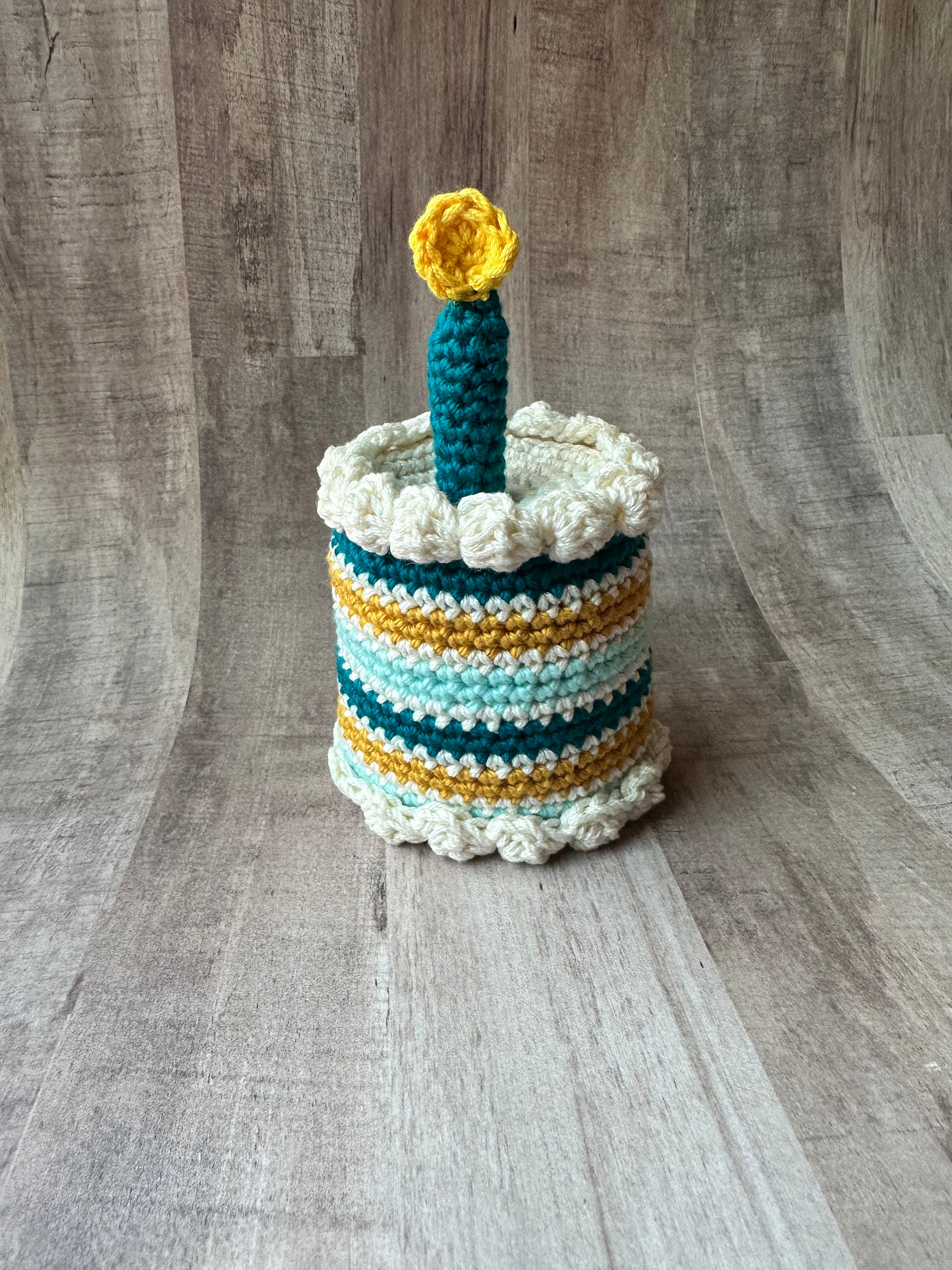 Crochet Birthday Cake Made to Order - Etsy