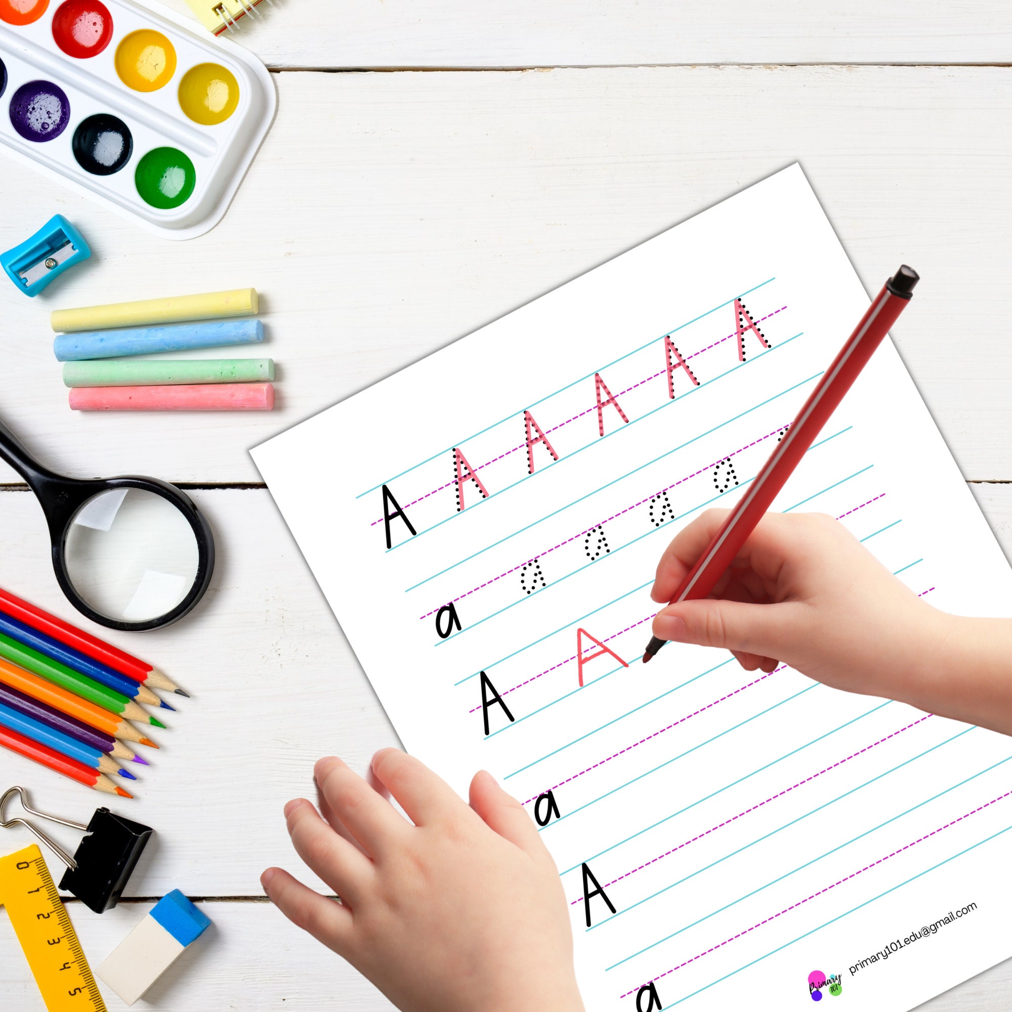 Alphabet Handwriting Printable Workbook Letter Tracing Worksheets ...