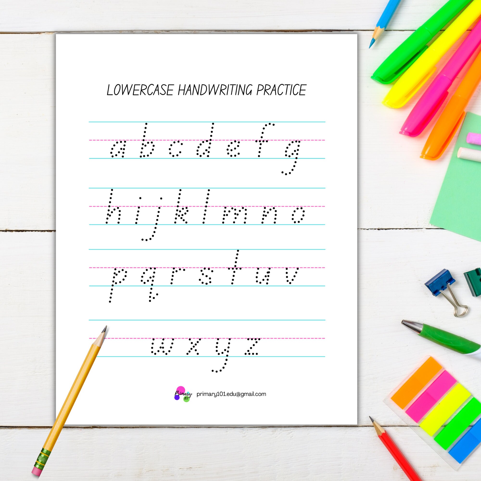 Alphabet Handwriting Printable Workbook Letter Tracing Worksheets ...