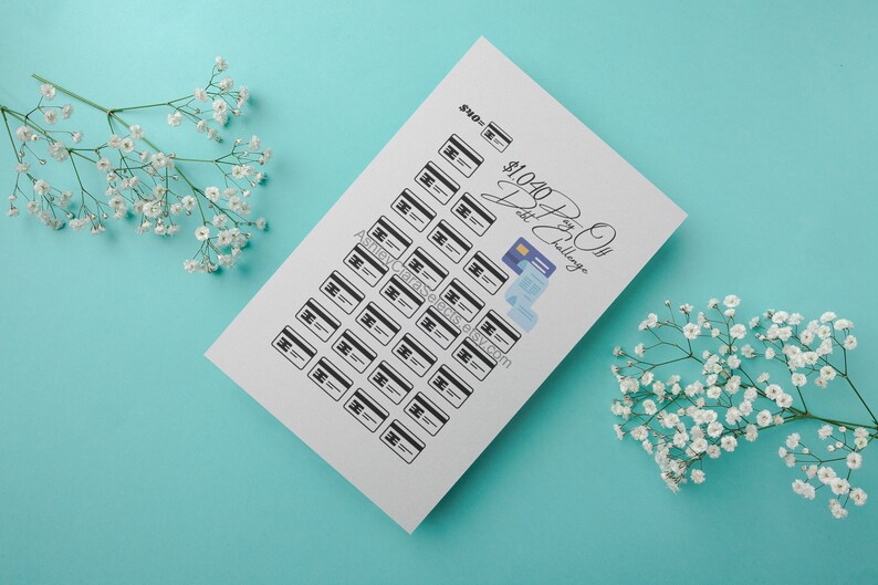 Debt Savings Challenge Printable/download, Money Challenge, Instant ...