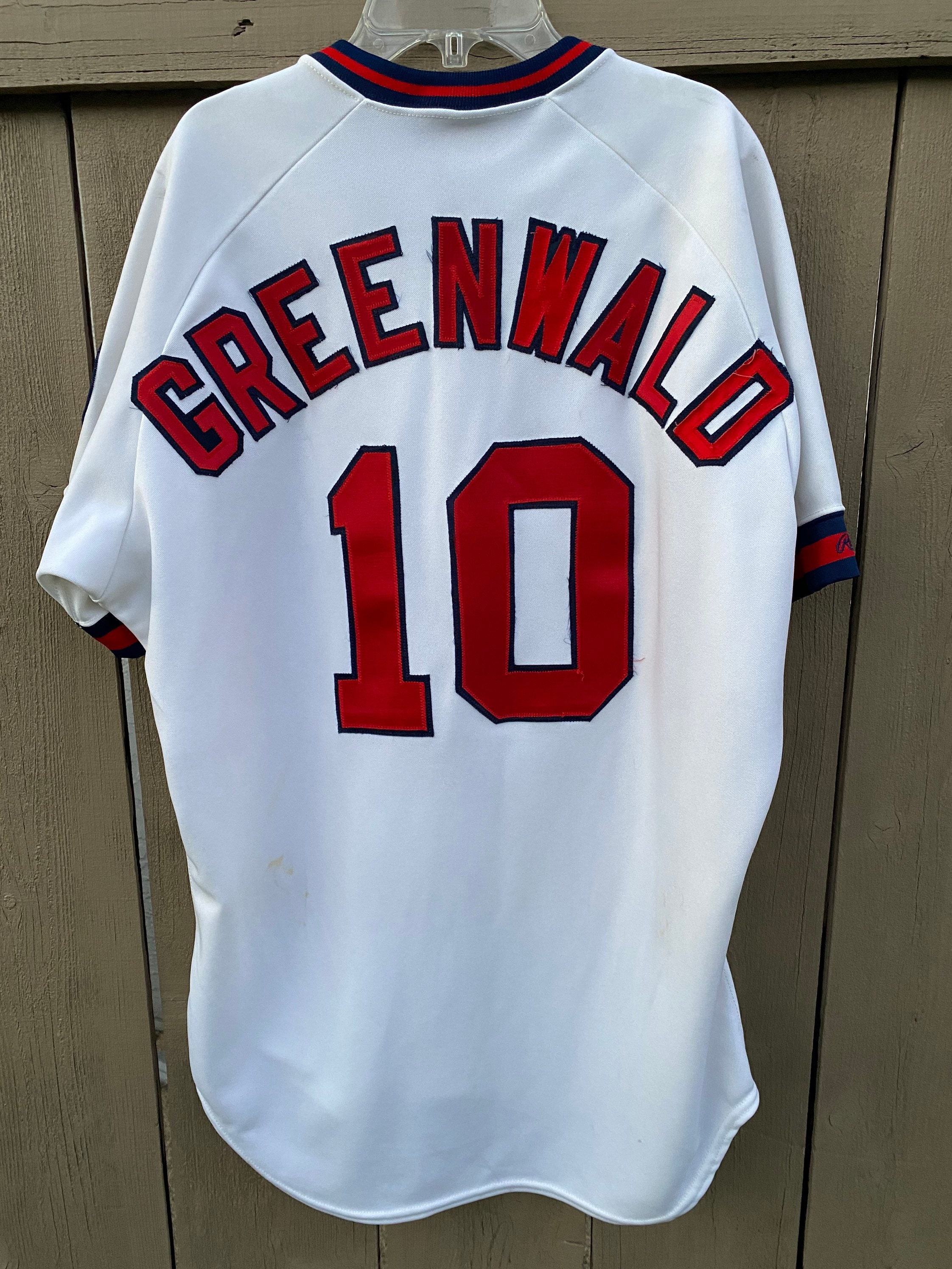Vintage Rawlings MLB California Angels Greenwald #10 Baseball Jersey ...