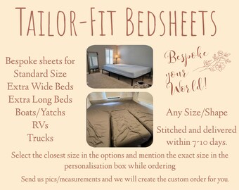 Custom Fitted Sheet - Etsy