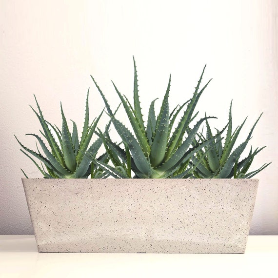 POPPY Composite Countertop Planter Rectangular Planter - Etsy
