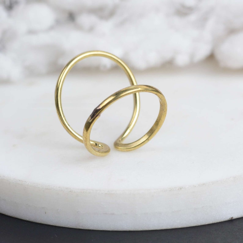 Sterling Silver Splint Ring Adjustable for PIP or DIP Joint • Swan Neck ...