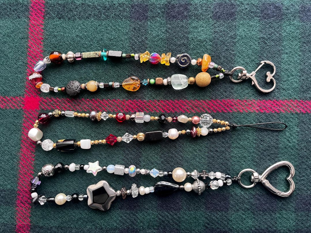 Aesthetic Beaded Keychain Straps - Etsy