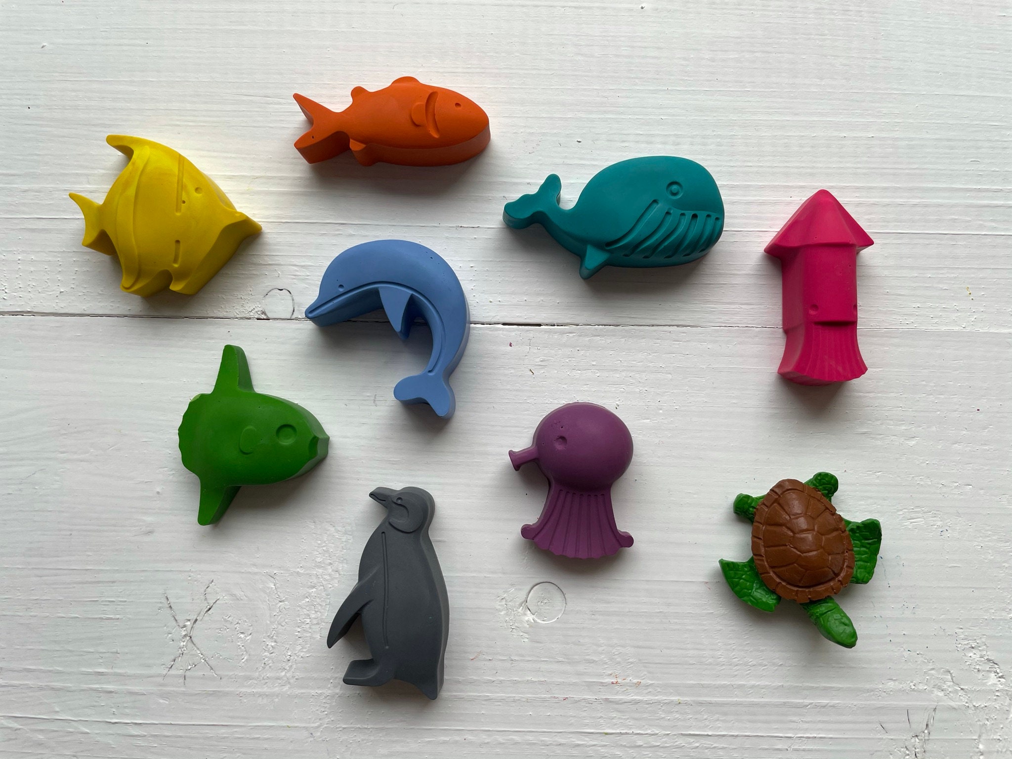 Sealife Crayons - Etsy