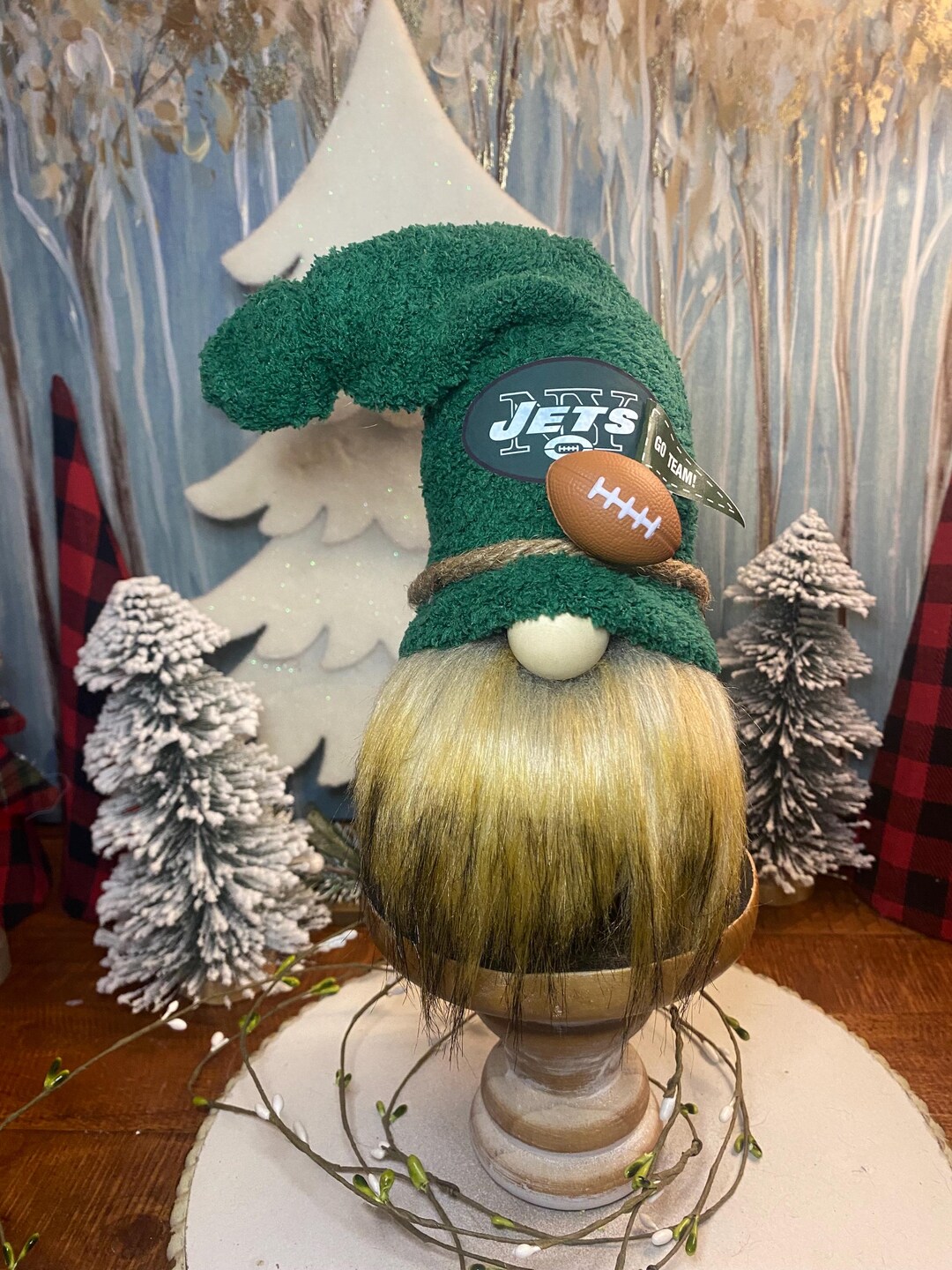 Green NY Football Gnome - Etsy