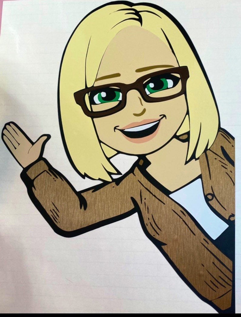Bitmoji Decal Personalized Decal Teacher Door Decor - Etsy