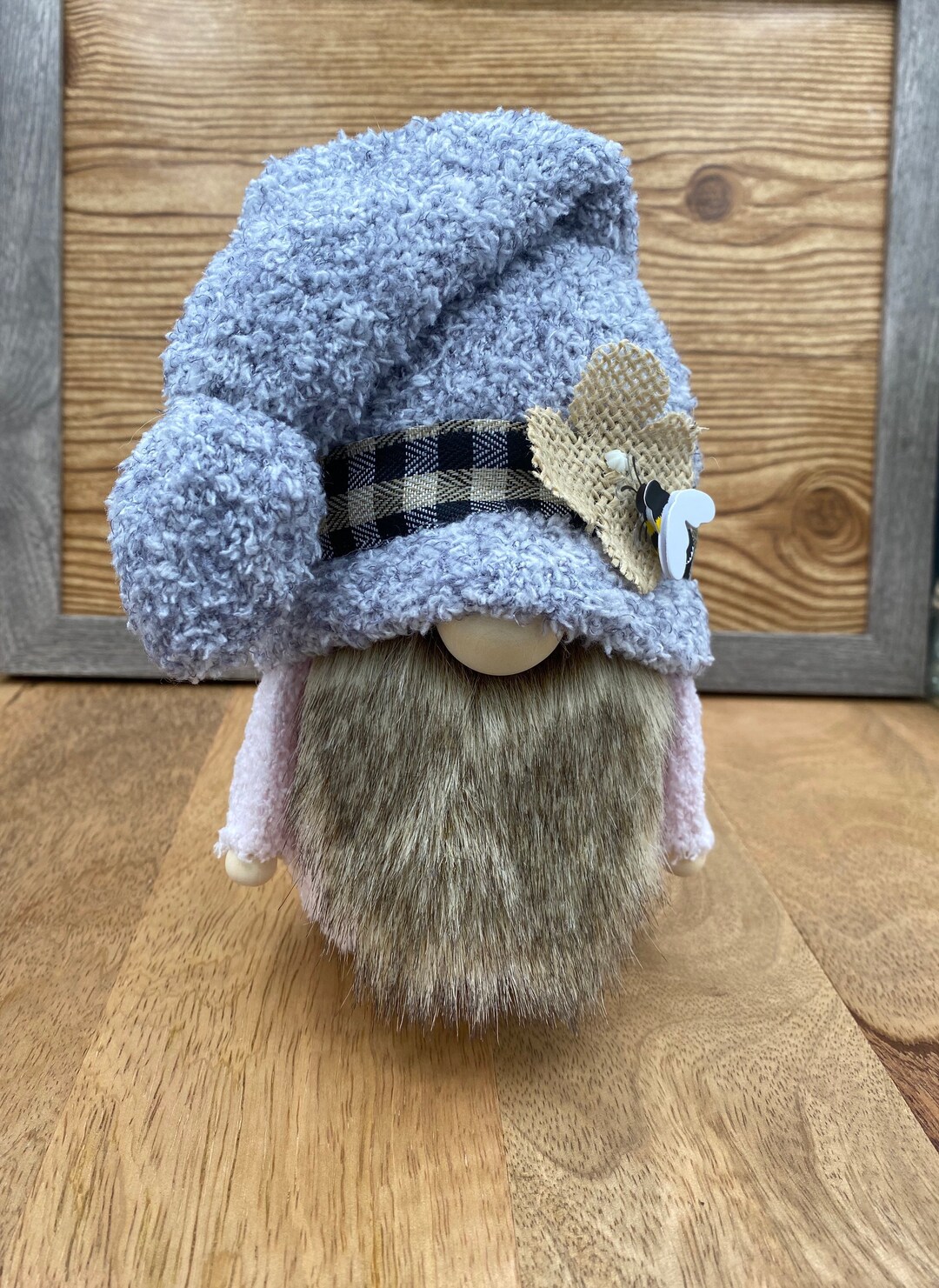 Pink Gnome With Bumblebee - Etsy
