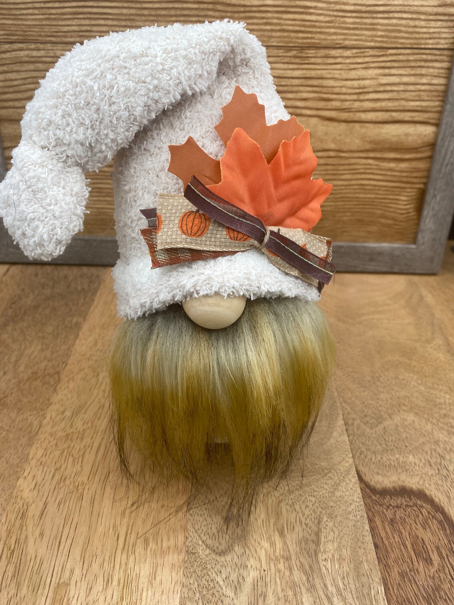 Fall Themed Gnome With Reddish Brown Fur Beard - Etsy