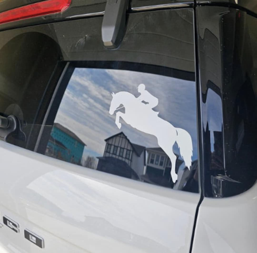 Hunter Jumper Car Decal Equestrian Decal Horse Decals Name Decals Horse ...