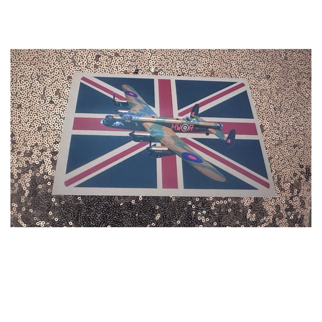 Lancaster Bomber Union Jack Background A6 Greeting Card Glossy - Etsy