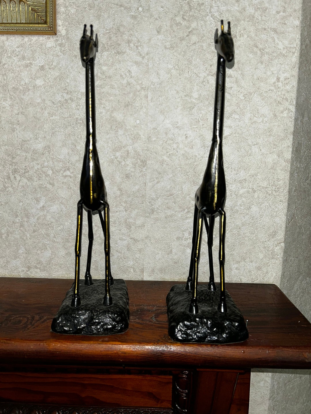 MCM Bronze Giraffes (pair) - Etsy