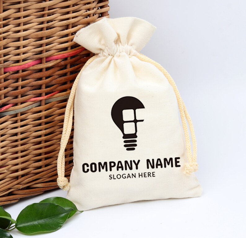 100 Corporate Cotton Drawstring Bag Package Product Packaging Pouch ...