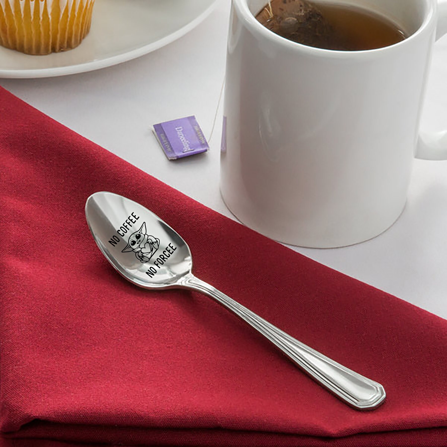 Baby Yoda Coffee Spoon No Coffee No Forcee Star Wars Gifts - Etsy