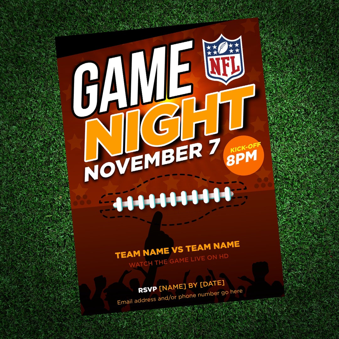 Game Day Invitation Football Invite Tailgate Party - Etsy