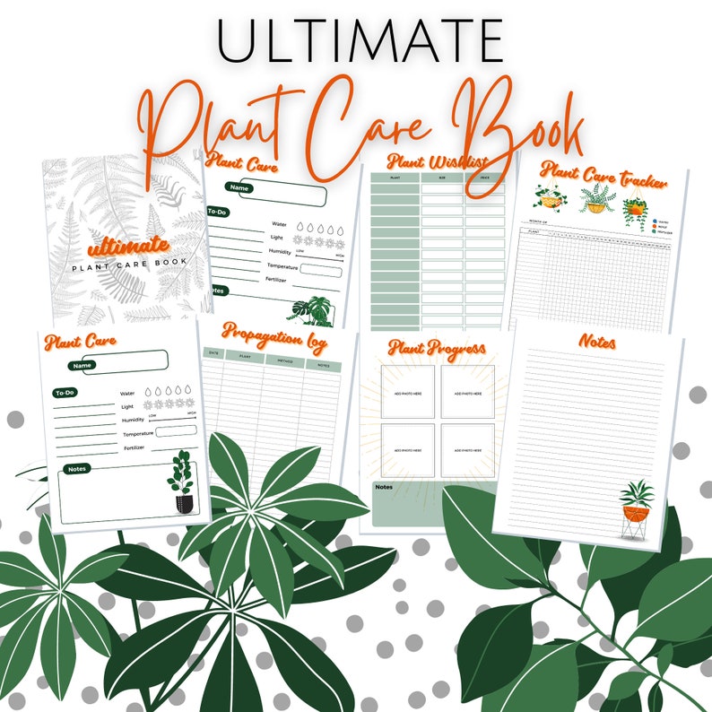 Ultimate Plant Care Book, Houseplant Planner, Indoor Plant Care Tracker ...