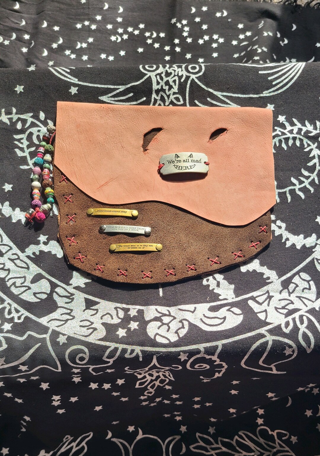 Cheshire Cat Leather Tarot Pouch - Etsy
