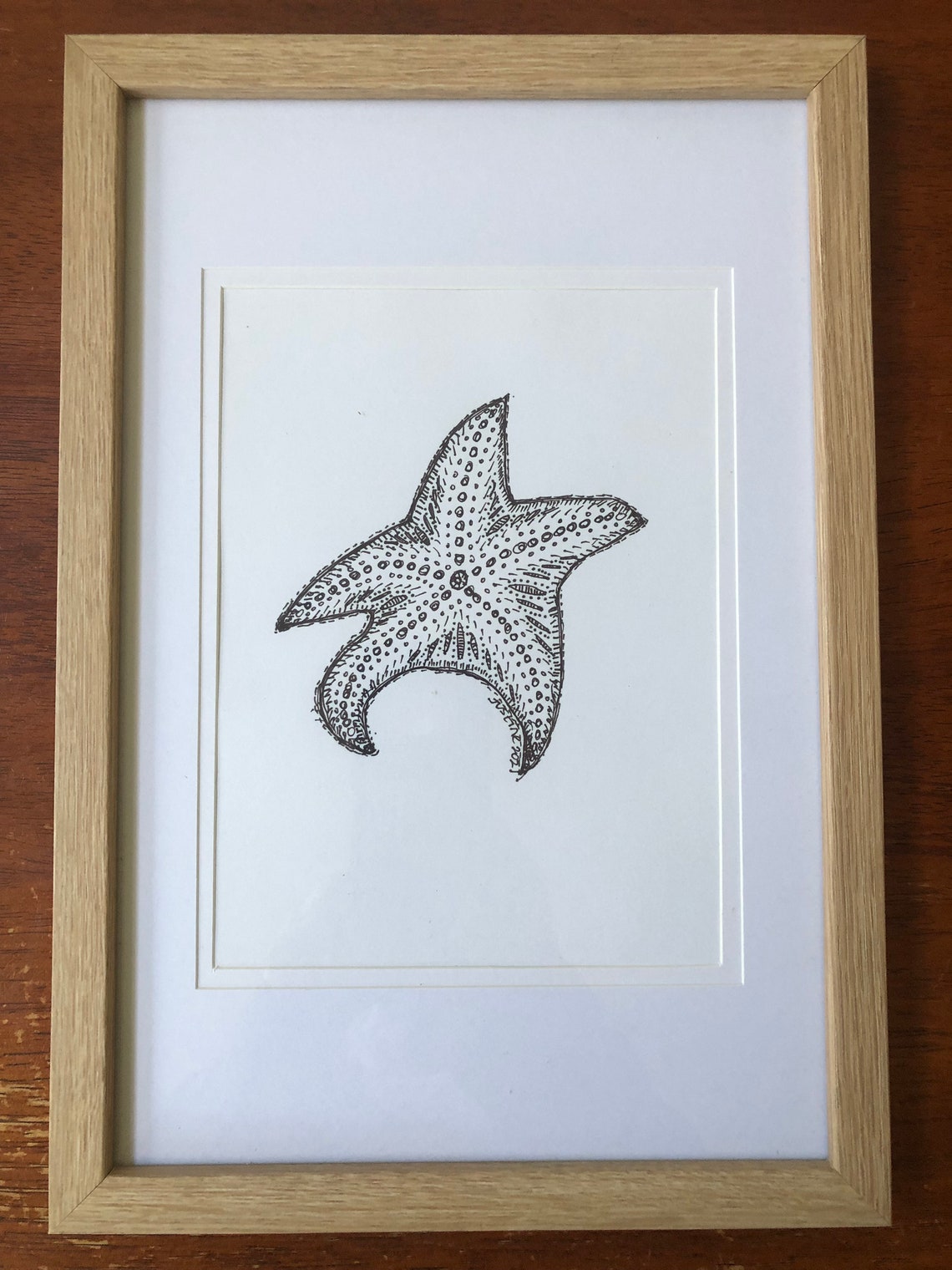 Print From Original Artwork Starfish Ink Drawing Print - Etsy